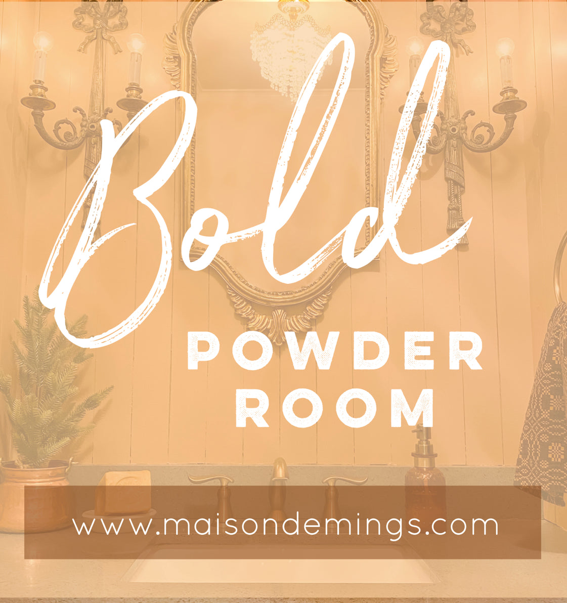 Bold Powder Room – Maison de Mings